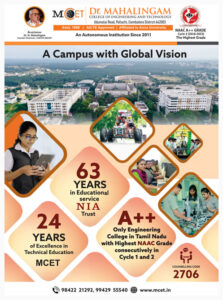 Overview - Dr. Mahalingam College of Engineering and Technology (MCET)