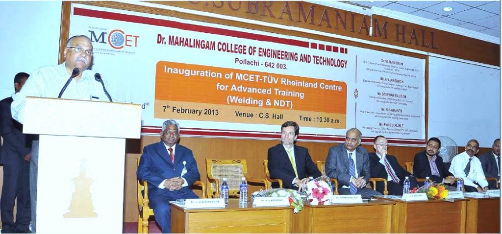 MCET – TUV Rheinland Centre for Advanced Training (Welding and NDT ...