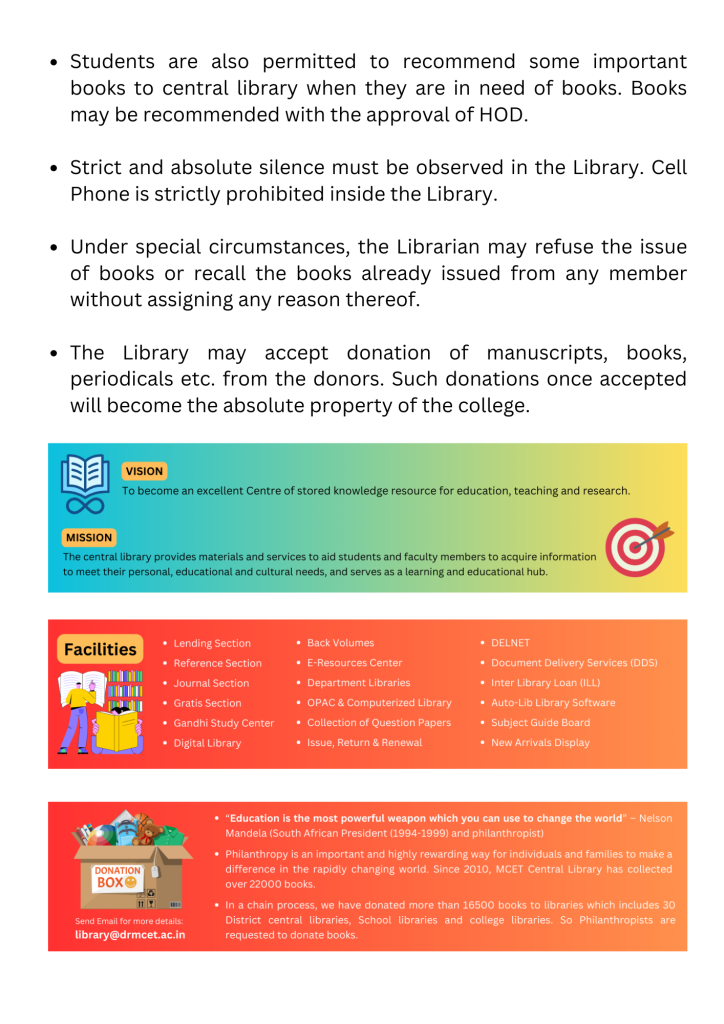 Library - Dr. Mahalingam College of Engineering and Technology (MCET)