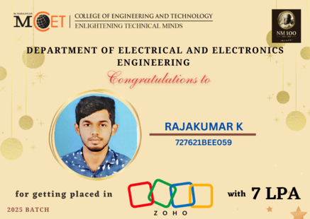 Placement Details - Dr. Mahalingam College of Engineering and Technology (MCET)